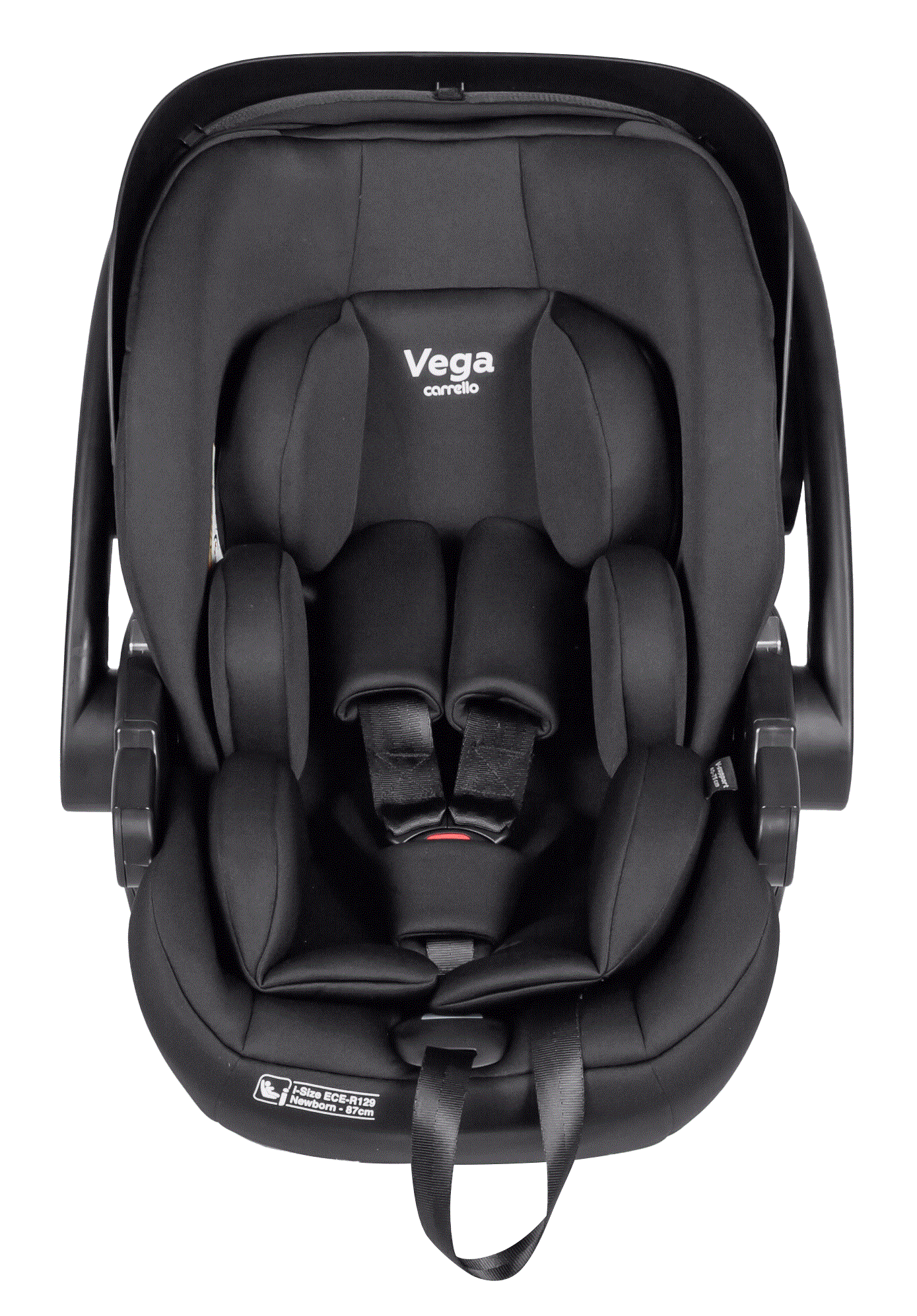 Fotelik rozkładany i-Size nosidełko CAREELLO VEGA BLACK Sklep KRASNAL